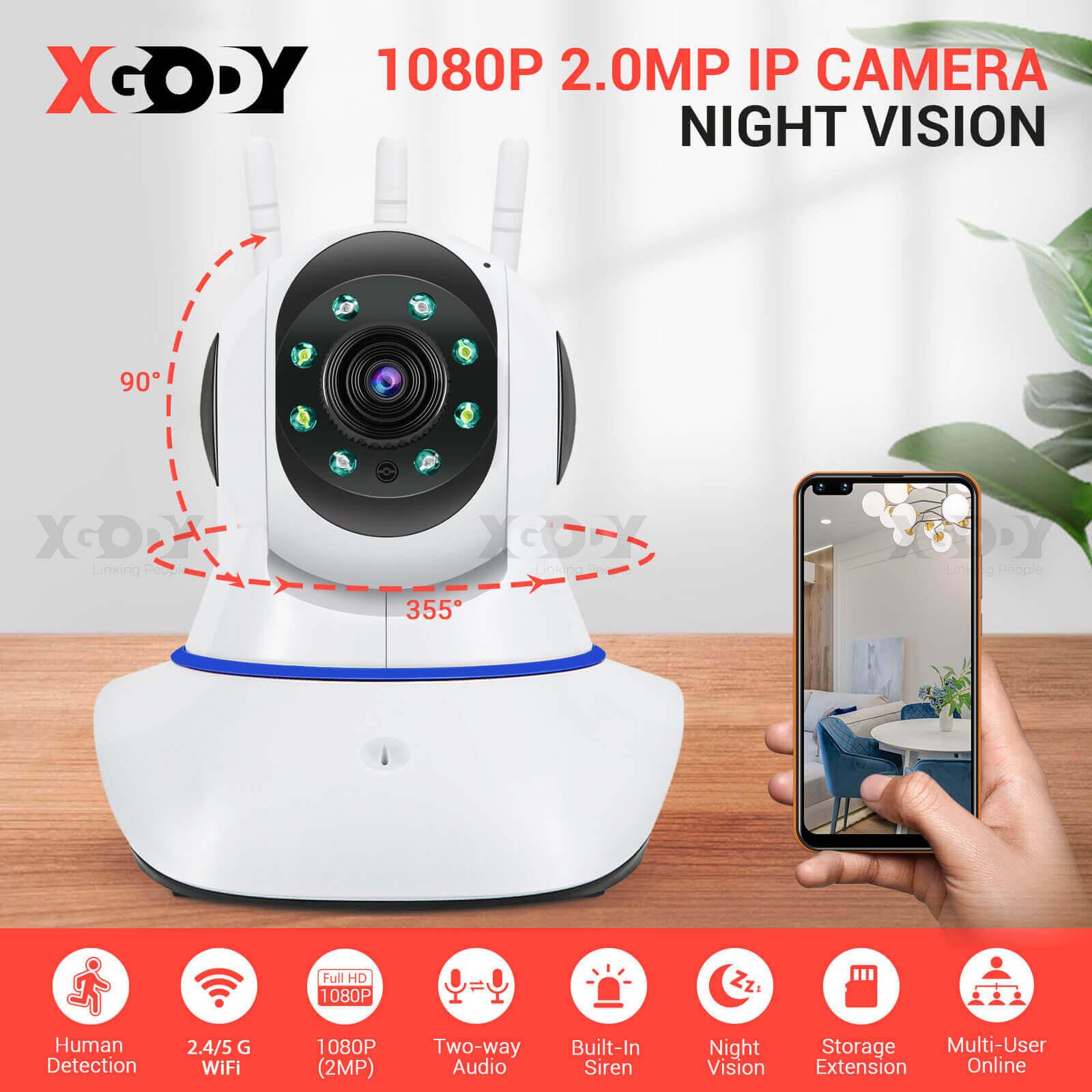 Smart Monitor Camera XGODY AK01 For Indoor Security Camera Systems, Pe