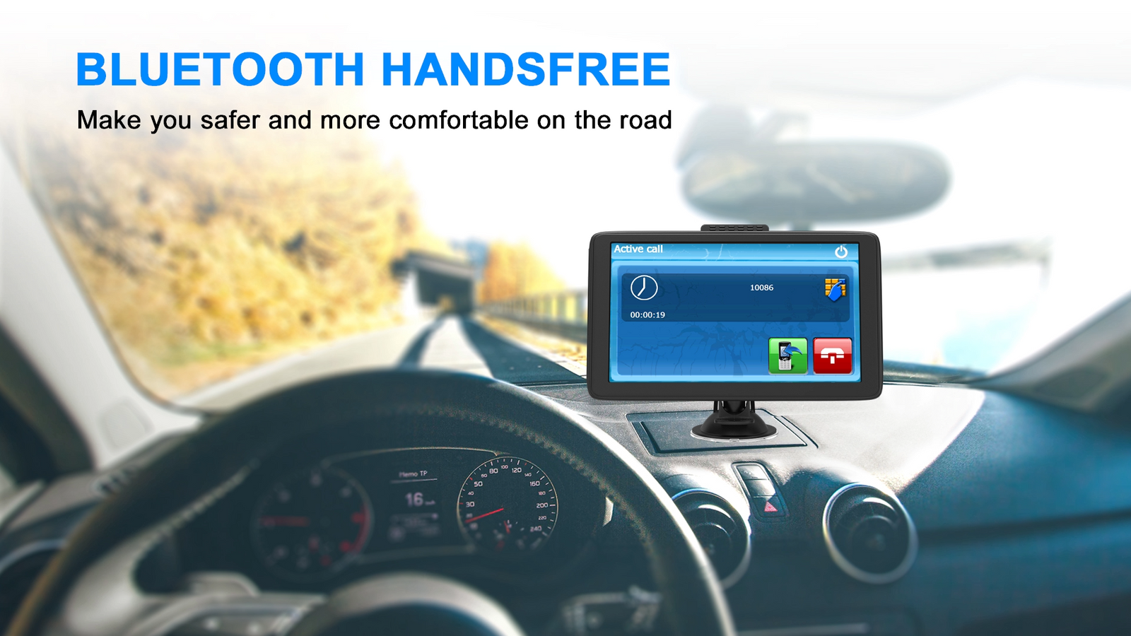 Lifetime Free Map Update Sat Nav 7inch Truck GPS with Bluetooth AV-in ...