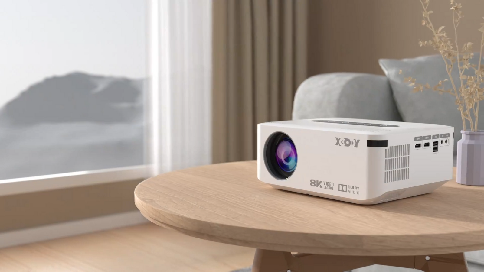 XGODY X1 Native 1080P Projector 4K With Android 9.0 TV & Dolby Sound ...