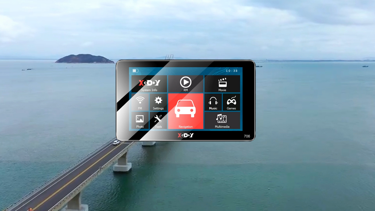 XGODY 706F/706BT 2.5D GPS Navigation For Car, With Latest Global Maps,