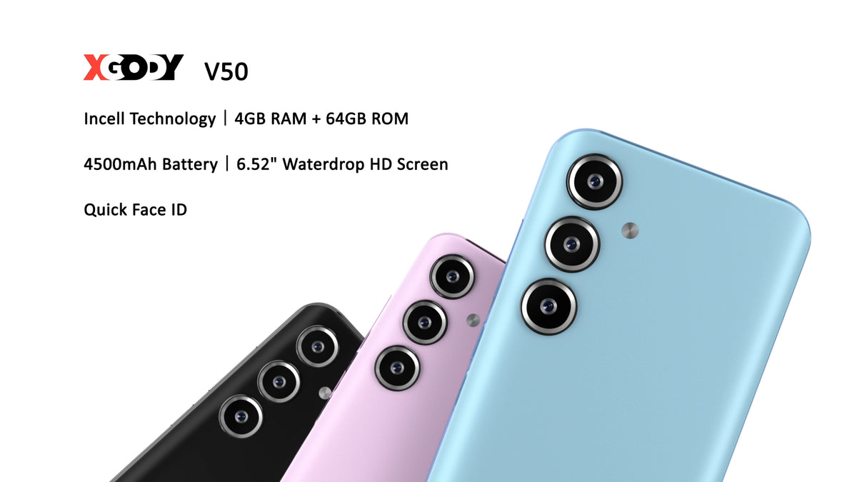 V50 6.5" Android 4G LTE Phone With Dual Sim Phones Unlocked And Free A