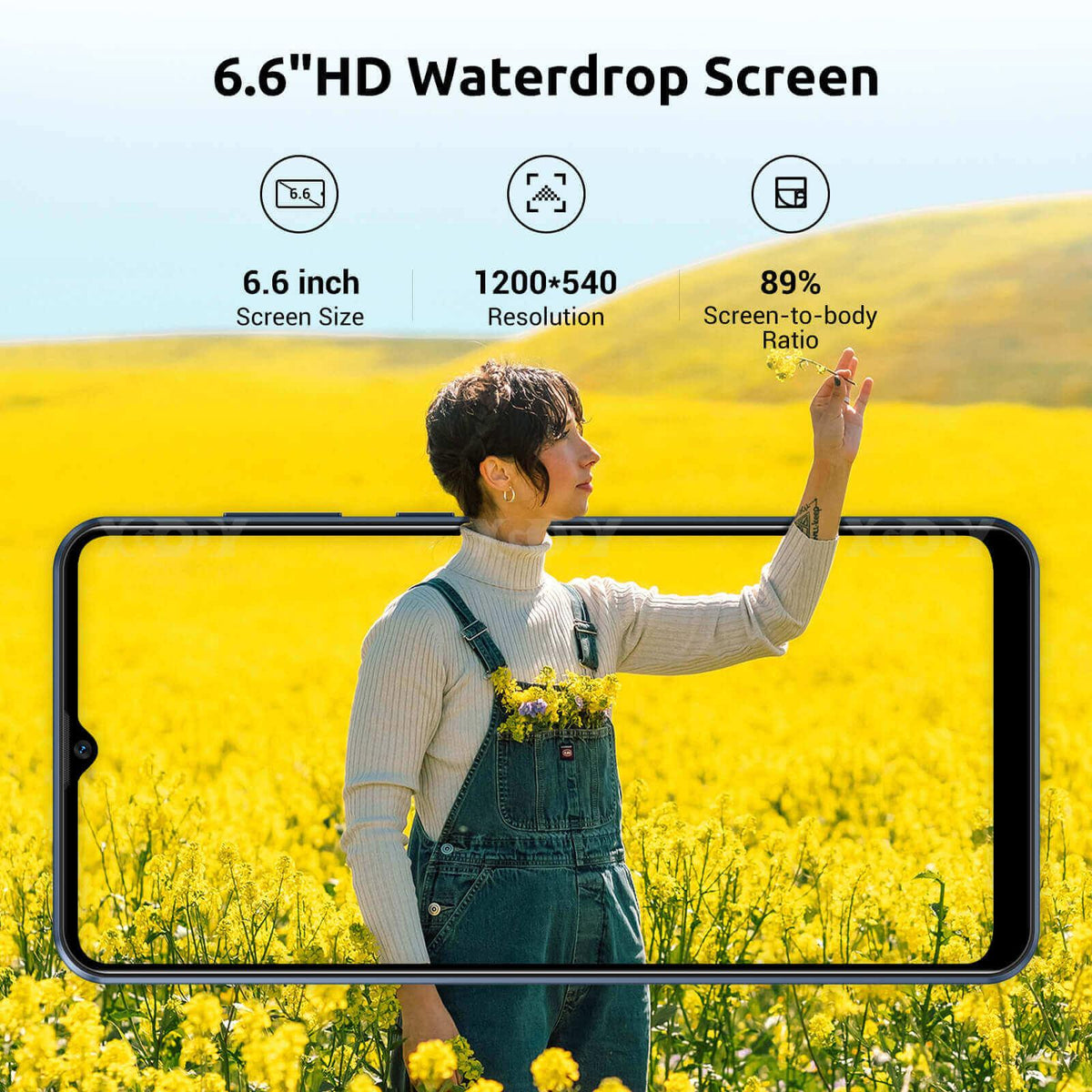 XGODY Mate40 Pro | 6.5" HD Display, Android 9.0, 500MP Dual Cameras, F