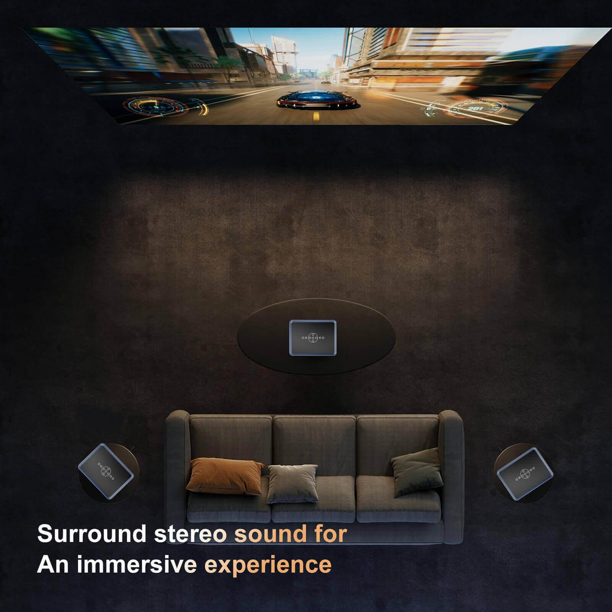 XGODY X1 Pro Home Theater | 1080p Native Resolution, 12,000 Lumens, 30