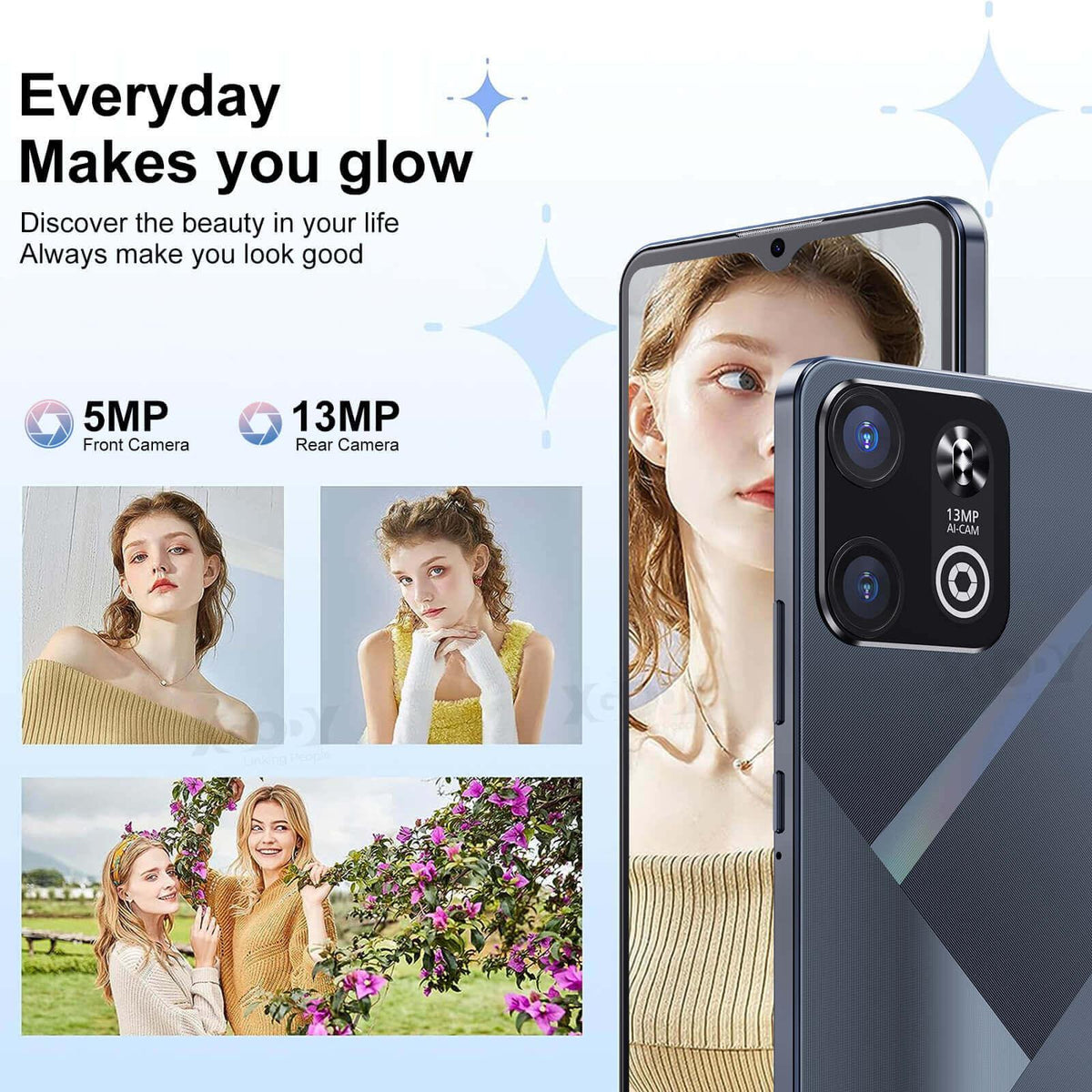 XGODY X60 Plus 6.5" Android 4G LTE Cell Phone With Dual SIM Phones Unl