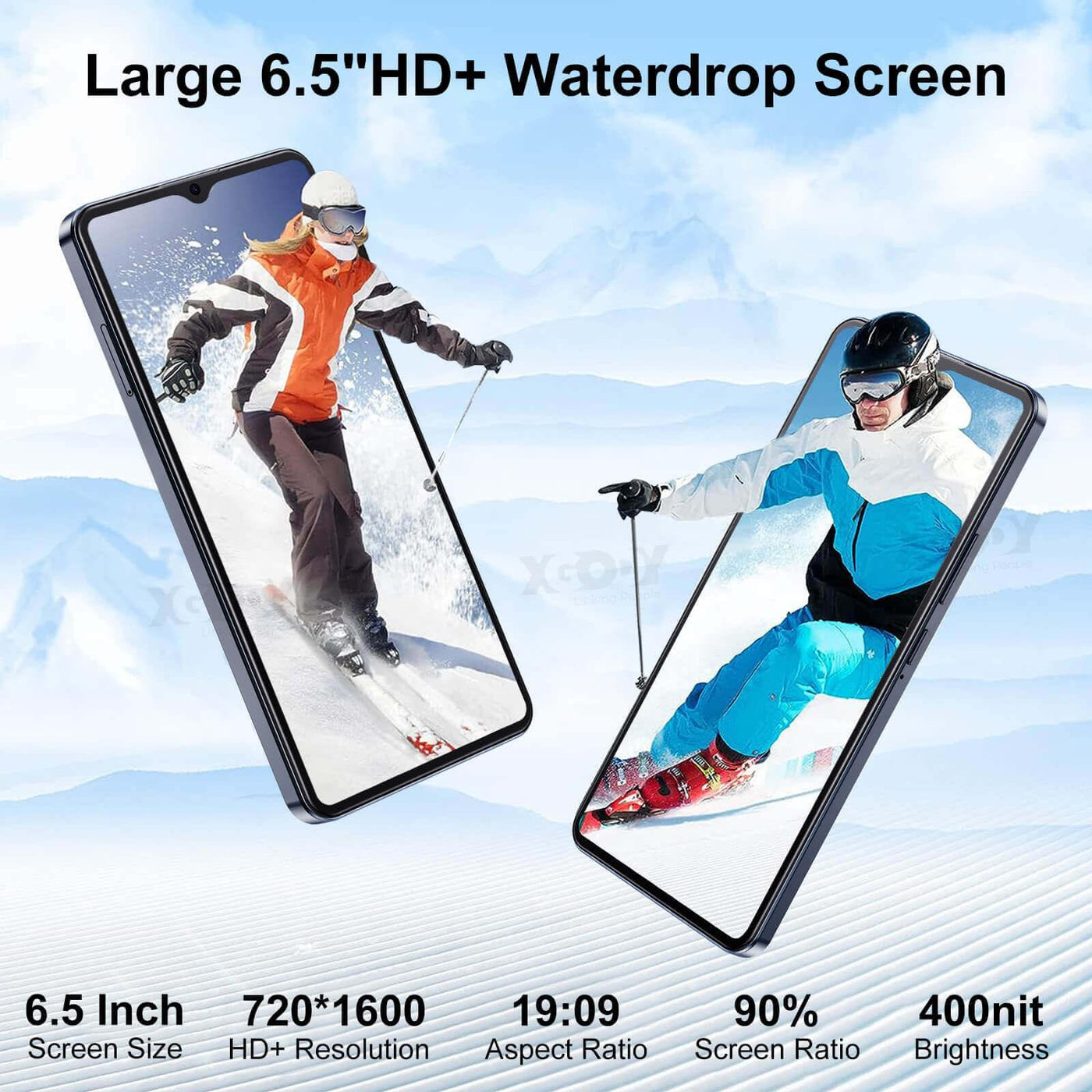XGODY X60 Plus 6.5" Android 4G LTE Cell Phone With Dual SIM Phones Unl