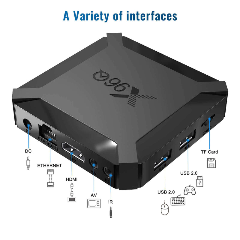 XGODY X96Q Android 10 Smart TV BOX, Supports Netflix, Hulu, Flixster,