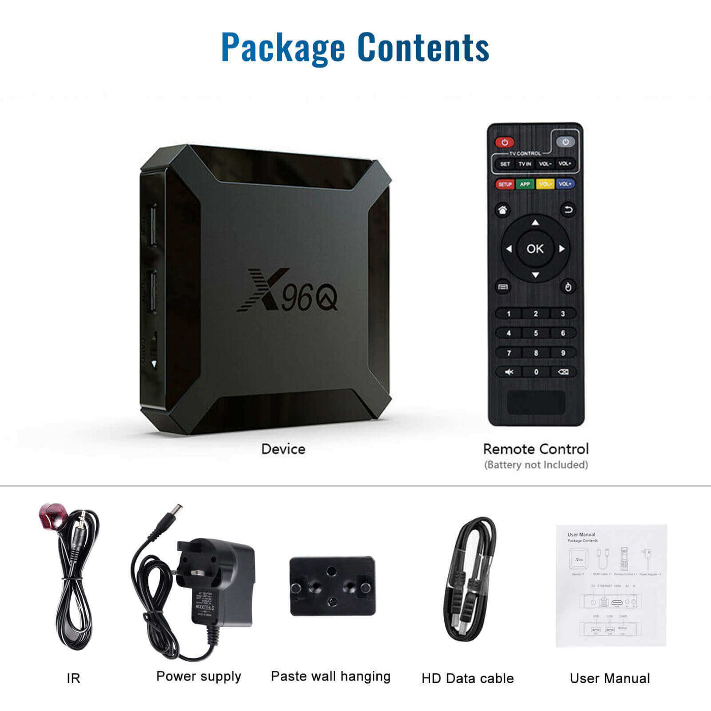 XGODY X96Q Android 10 Smart TV BOX, Supports Netflix, Hulu, Flixster,