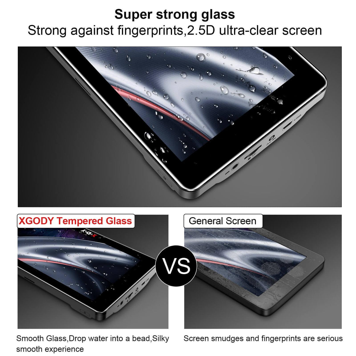 XGODY 706F/706BT 2.5D GPS Navigation For Car, With Latest Global Maps,