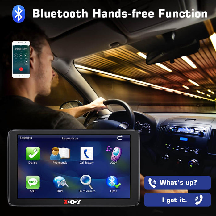 Lifetime Free Map Update Sat Nav 7inch Truck GPS with Bluetooth AV-in ...