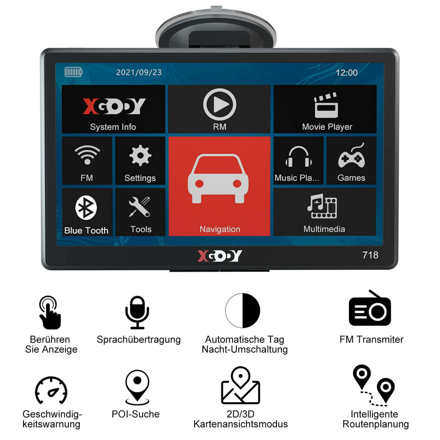 Sat Nav GPS Navigation System for Car Truck with Voice Direction ...