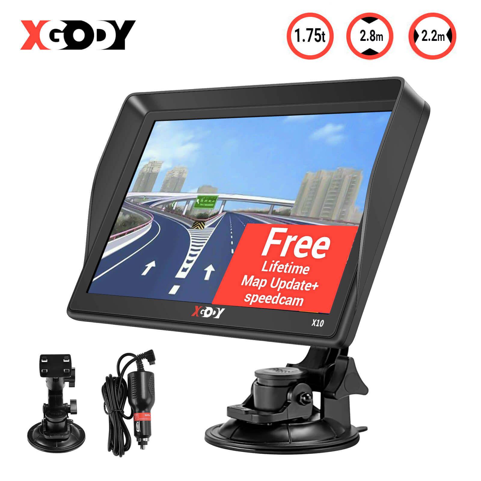 XGODY X10F/BT Newly Sat Navigation System, 9-inch HD Large Screen With