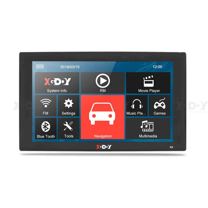 XGODY X4BT / X4F 9'' Navigator GPS Sat Nav FM Bluetooth