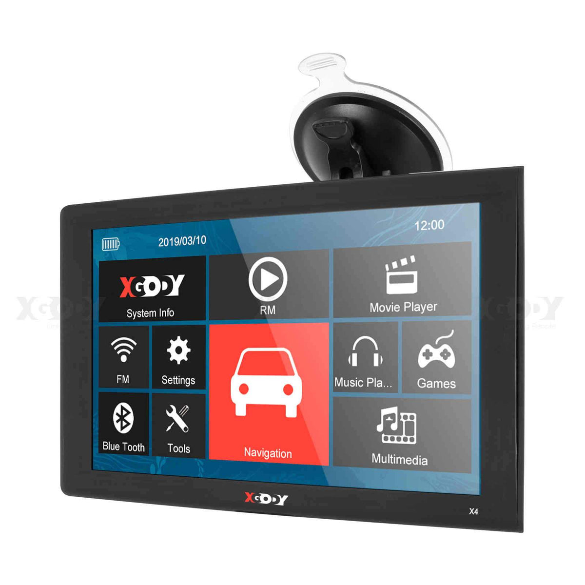 XGODY X4BT / X4F 9'' Navigator GPS Sat Nav FM Bluetooth