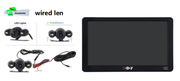XGODY X4BT / X4F 9'' Navigator GPS Sat Nav FM Bluetooth